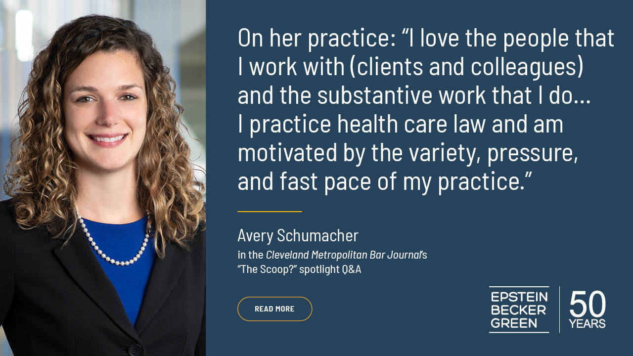 Avery Schumacher Profiled in the Cleveland Metropolitan Bar Journal’s ...