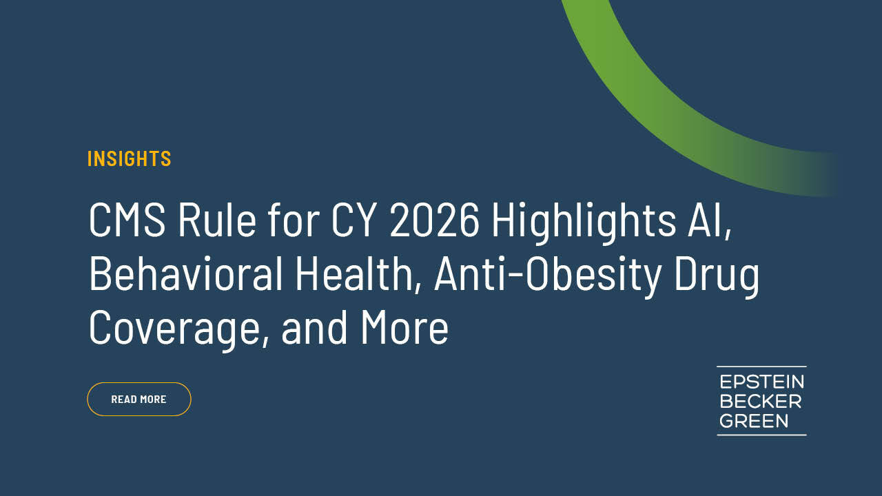 CMS Rule for CY 2026 Highlights AI, Behavioral Health, Anti-Obesity ...