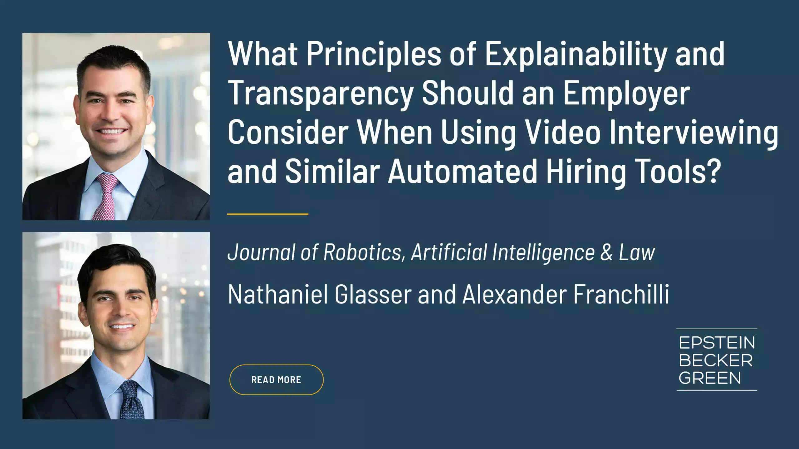What Principles of Explainability and Transparency Should an Employer ...
